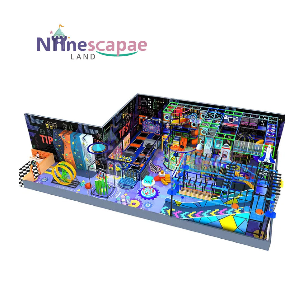 500 Square Meter Trampoline Park Supplier – NinescapeLand