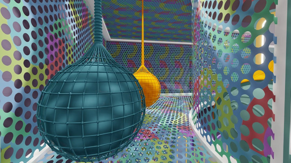 Small Indoor Playground With Rope Net – NinescapeLand