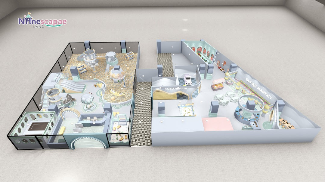 Large Indoor Entertainment Business District – NinescapeLand