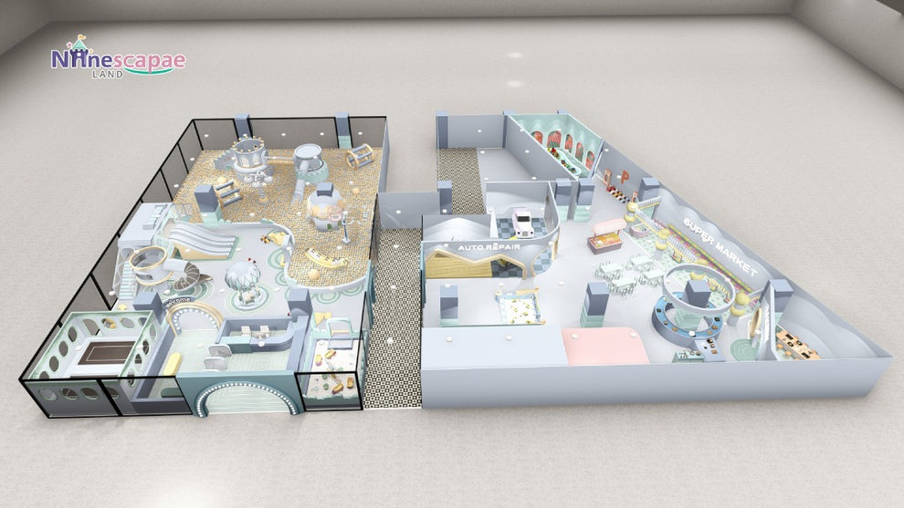 Large Indoor Entertainment Business District – NinescapeLand