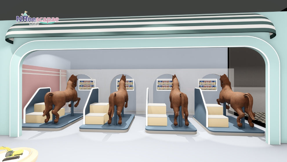 Ouverture d'une aire de jeux intérieure dans un centre commercial ...