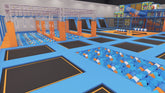 Indoor Trampoline with Zip Line Rock Climb DOM – NinescapeLand